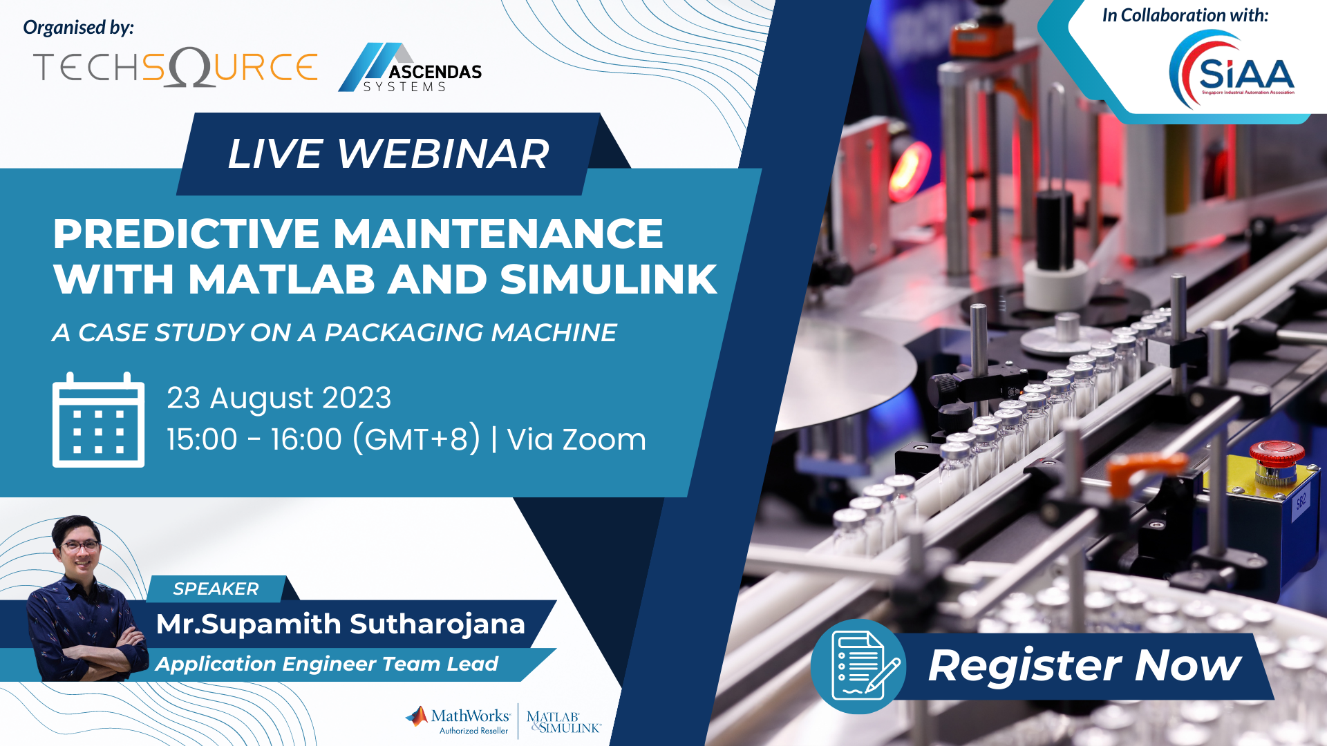 [ASEAN Webinar] Predictive Maintenance with MATLAB and Simulink – Case Study on Packaging Machine